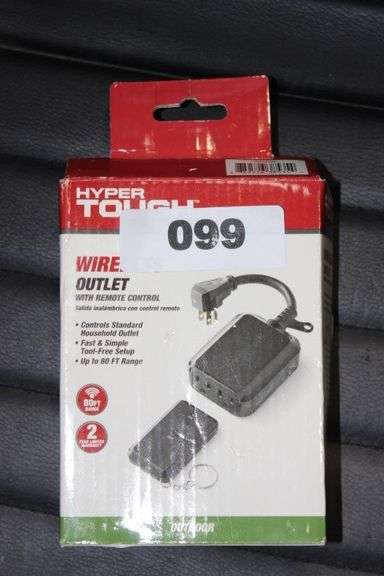 [MSRP: $12.97] Hyper Tough Wireless Outlet with Remote Control, Indoor ...