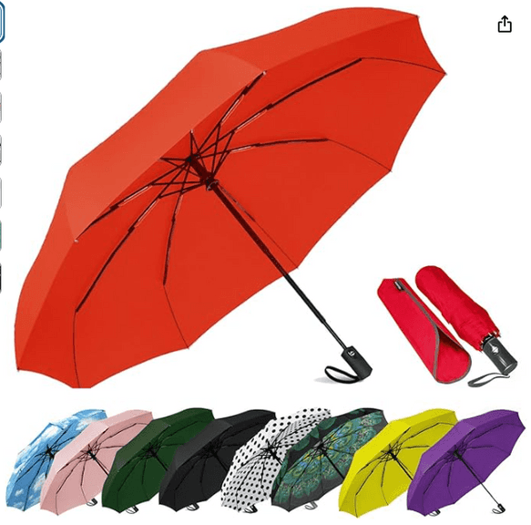 Siepasa Windproof Travel Compact Umbrella-Automatic Umbrellas For Rain ...