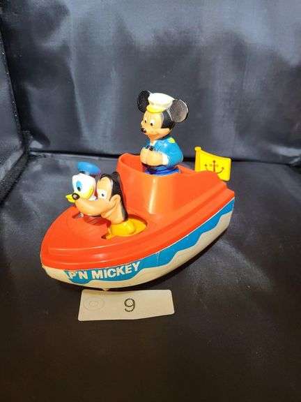 WALT DISNEY VINTAGE CAPTAIN MICKEY MOUSE DONALD DUCK AND PLUTO WIND UP ...