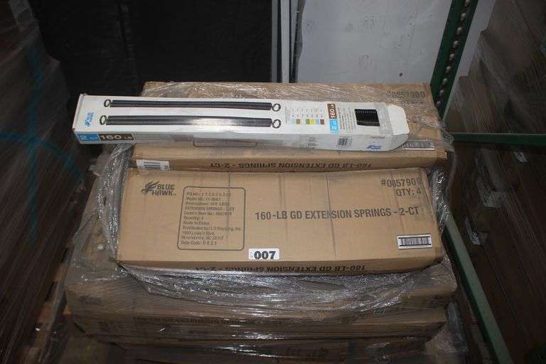 blue hawk 160 lb be extension springs 2 ct po#172886261 - Auction HUB Texas