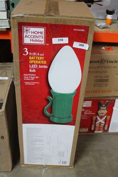 MSRP: $6.25] Home Accents Holiday 3 ft. Battery Operated LED Jumbo ...