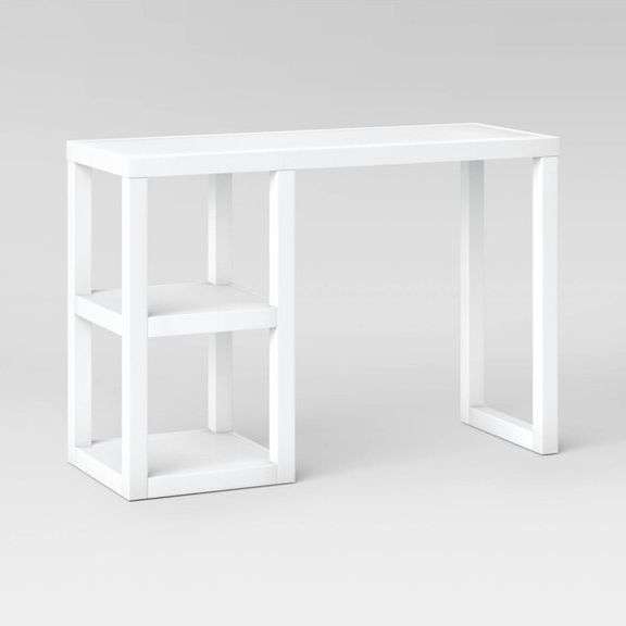Threshold Carson Wood Writing Desk with Drawers White retail $170 ...