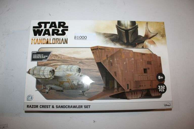 Star Wars Mandalorian Paper Model Kit Razor Crest And Sandcrawler Dual ...