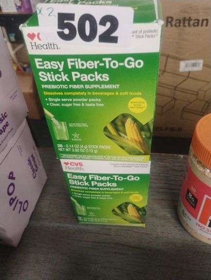 CVS Health Easy Fiber-To-Go Stick Packs, 28 Count. A prebiotic fiber ...