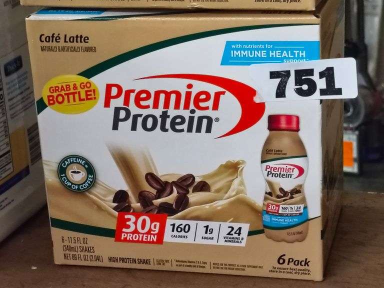 Premier Protein High Protein Shake, Café Latte, 6 Pack. A ready-to ...