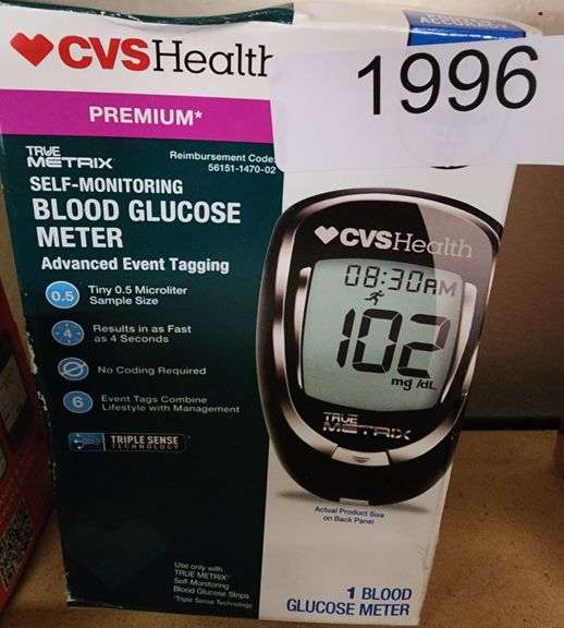 CVS Health TRUE METRIX Premium Self-Monitoring Blood Glucose Meter. A ...