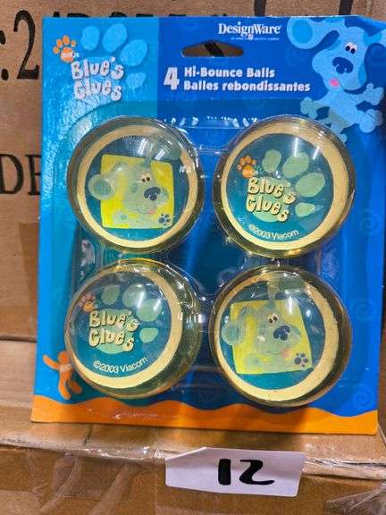 DesignWare Nick Jr. Blue's Clues Hi-Bounce Balls (2003). A pack of four ...