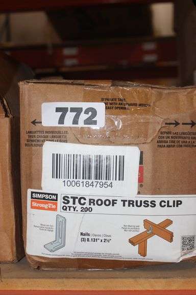 Simpson Strong Tile STC Roof Truss Clip $139.00 - Auction HUB Texas