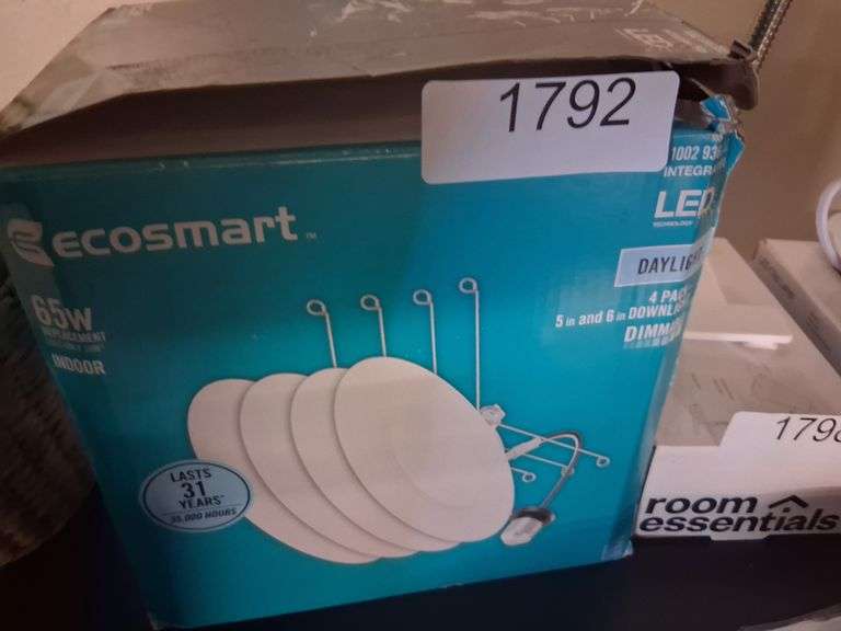 Ecosmart 65W Equivalent 5/6 in. Dimmable Integrated LED Downlight (4 ...