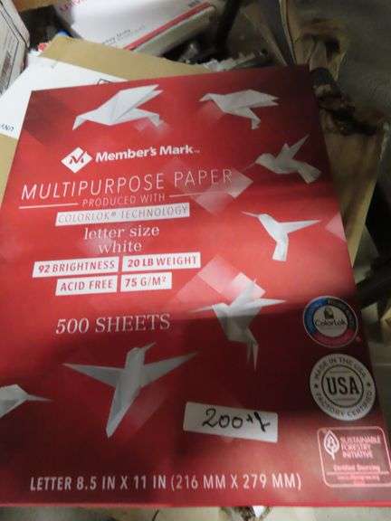 MEMBERS MARK MULTI PURPOSE PAPERS - Auction HUB Texas