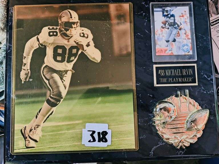 Michael Irvin 'The Playmaker' Commemorative Plaque. A commemorative ...