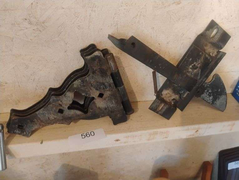 Vintage Heavy-Duty Gate Hardware. A collection of rustic metal hardware ...