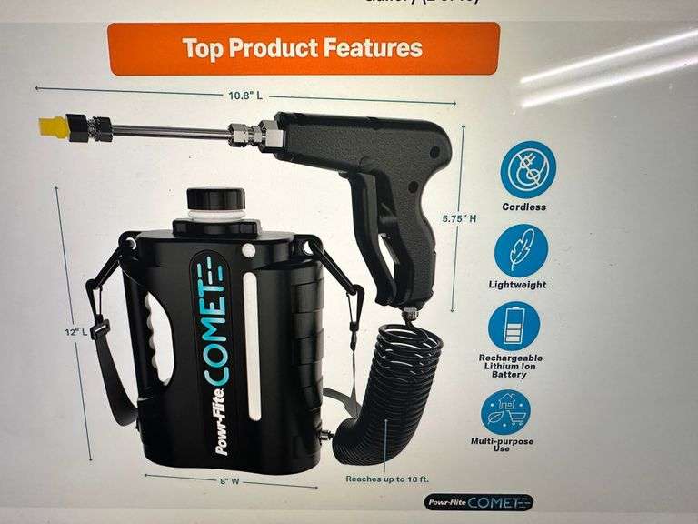 POWR-FLITE PORTABLE BATTERY POWERED MISTER / SPRAYER - Auction HUB Texas