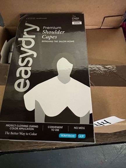 EASY DRY PREMIUM SHOULDERS CAPES 3 IN EACH PACK 6 PACKS IN BOX ...