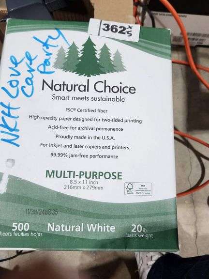 NATURAL CHOICE MULTI-PURPOSE NATURAL WHITE COPY PAPER 500 PIECES PER ...