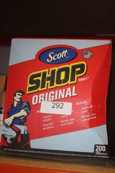 Scott shop towels original. Two hundred towels - Auction HUB Texas