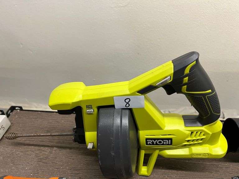RYOBI BATTERY OPERATED SEWER SNAKE tested and working - Auction HUB Texas