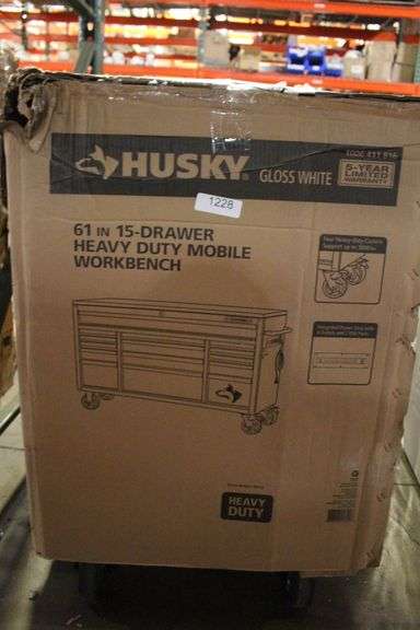 MSRP: $1,098.00] Husky Tool Storage 61 in. W x 23 in. D Heavy Duty ...