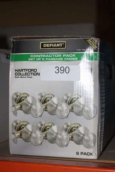 Contractor pack defiant Hartford Collection Doorknobs set of 6 ...