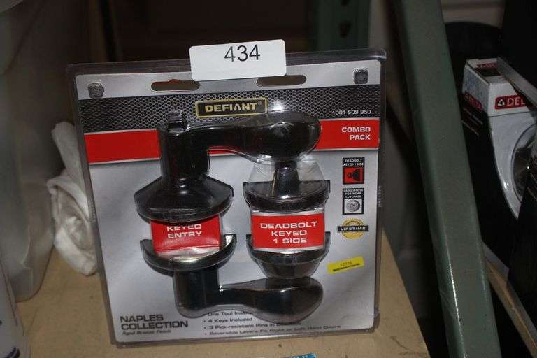 Defiant combo Pack Naples Collection doorknobs. - Auction HUB Texas