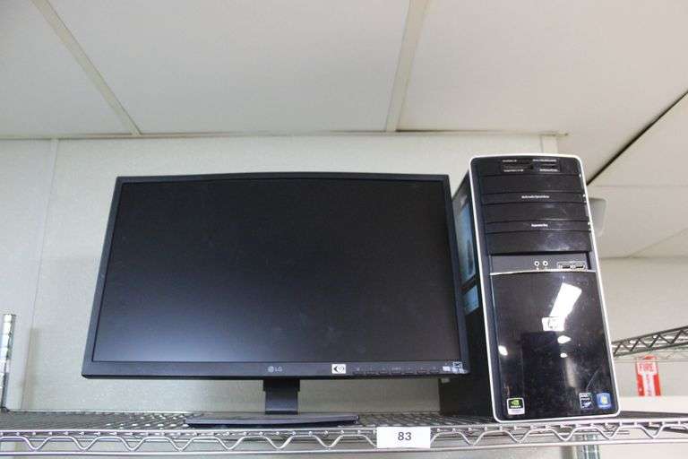 DESKTOP LG MONITOR AND HP PC COMPUTER - Auction HUB Texas
