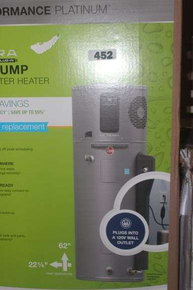 RHEEM PERFORMANCE PLATINUM PROTERRA PLUG IN 50 GALLON, HEAT PUMP SMART ...