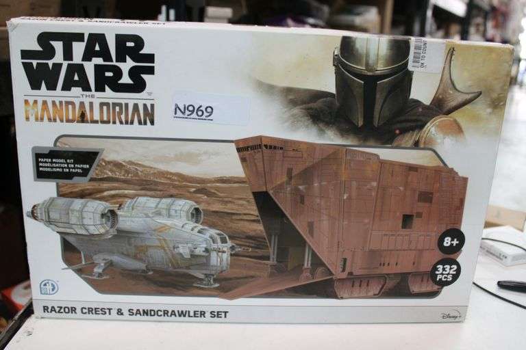 Star Wars Mandalorian Paper Model Kit Razor Crest And Sandcrawler Dual ...