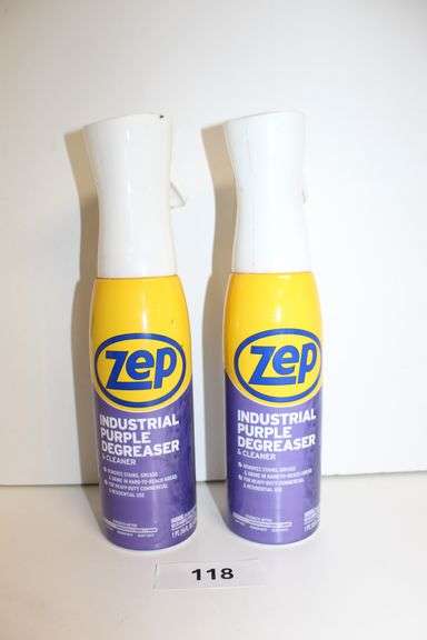 ZEP INDUSTRIAL PURPLE DEGREASER & CLEANER 1pt SPRAY CAN REMOVES STAINS ...