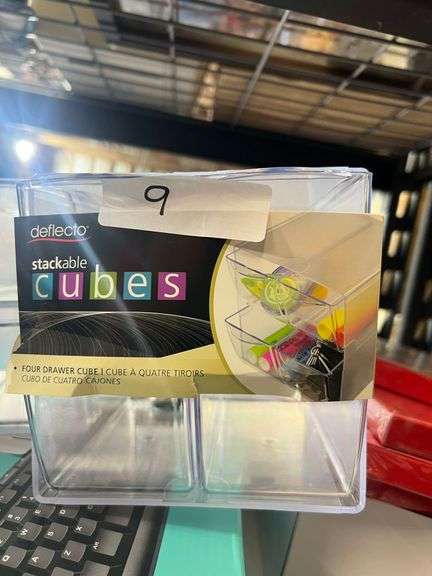 DEFLECTO STACKABLE CUBES - Auction HUB Texas