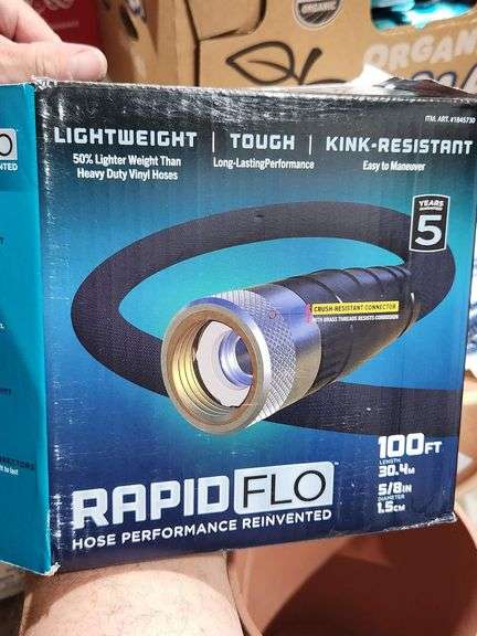 RAPID FLO POSE PERFORMANCE 100 FT LIGHTWEIGHT RETAIL $49 - Auction HUB ...