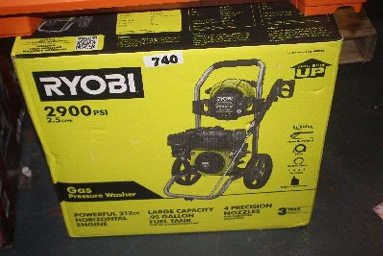 RYOBI 2900 PSI GAS PRESSURE WASHER - Auction HUB Texas