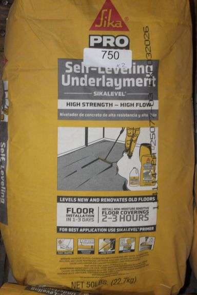 SIKA PRO SELF LEVELING UNDERLAYMENT HIGH STRENGTH - Auction HUB Texas