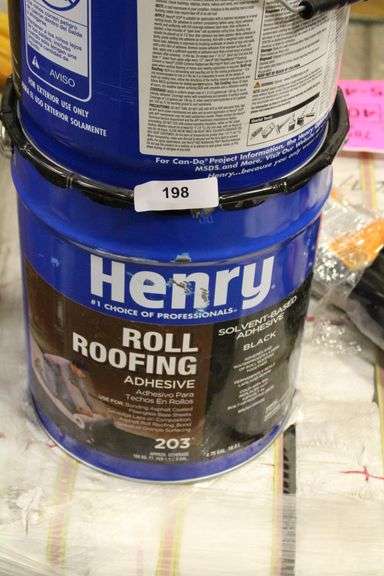 EXT MSRP: $171.36] Henry 203 Roll Roofing Adhesive 4.75 gal. [As Is ...
