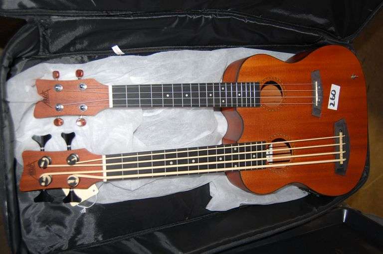 Bass Ukulele, AKLOT 28 Inch Double Necks Ukelele Custom-made Headstock ...