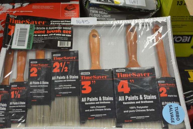 Time saver 7-piece contractors assortment paint brush set - Auction HUB ...