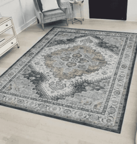 5 FT 11 IN X 7 FT WASHABLE AREA RUG RETAIL $60 AT COSTCO - Auction HUB ...