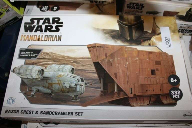 Star Wars Mandalorian Paper Model Kit Razor Crest And Sandcrawler Dual ...