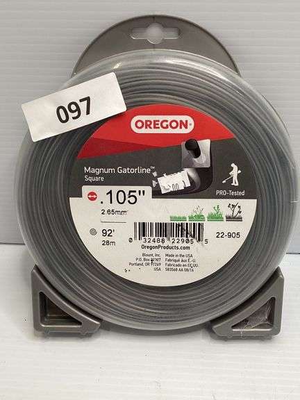 OREGON MAGNUMM GATORLINE SQUARE ,105" 2.65MM 92' 28MM - Auction HUB Texas