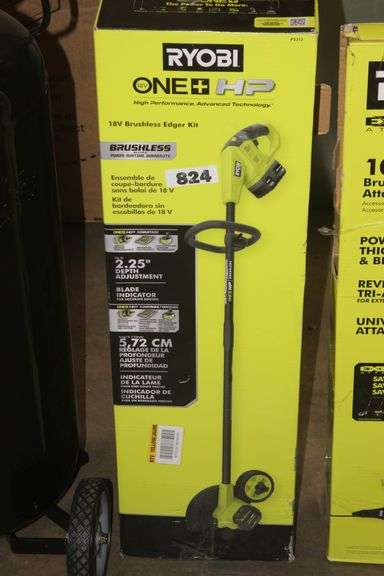 RYOBI ONE PLUS BRUSHLESS EDGER KIT - Auction HUB Texas