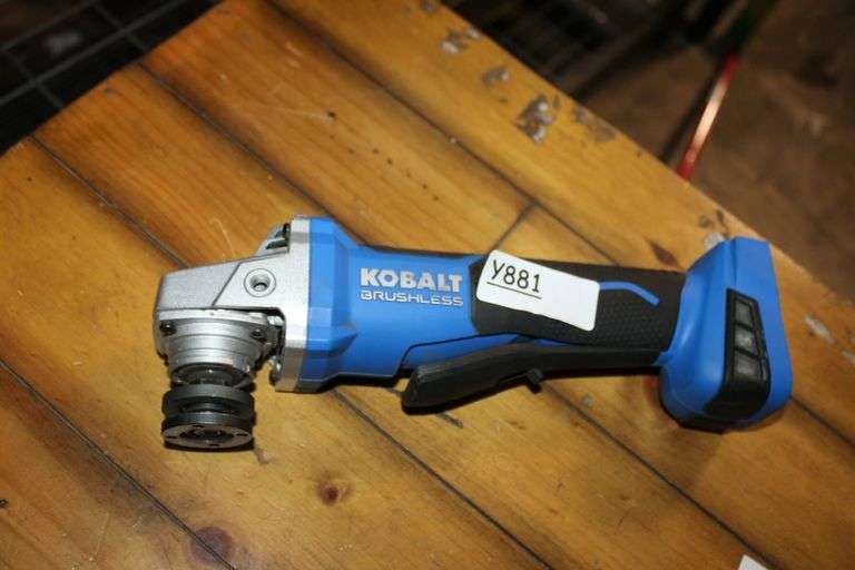 Kobalt 5-In 24-Volt Paddle Switch Brushless Cordless Angle Grinder Kag ...