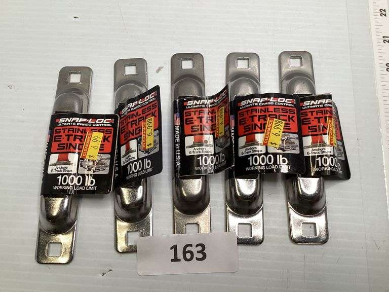 SNAP LOC STAINLESS E-TRACK SINGLE 100LB MSRP$6.99 - Auction HUB Texas