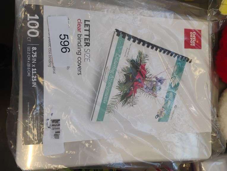 Office Depot Letter Size Clear Binding Covers, 100 Count. A package ...