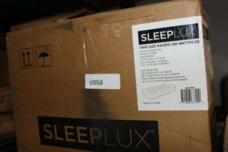 Sleeplux Durable Inflatable Air Mattress With Built-In Pump Pillow And ...