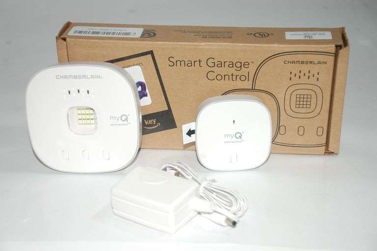 Smart Garage Control by myQ — A compact hub and door-sensor that ...