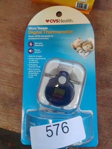 CVS Health Micro Temple Digital Thermometer. A non-invasive digital ...