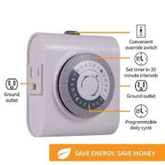 General electric plug-in, one outlet, mechanical timer, 3-pack ...