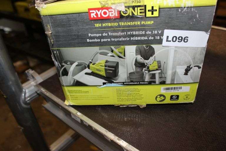 Ryobi One+ Hp Brushless 1/4 Hp. 18V Cordless Battery Powered Transfer ...