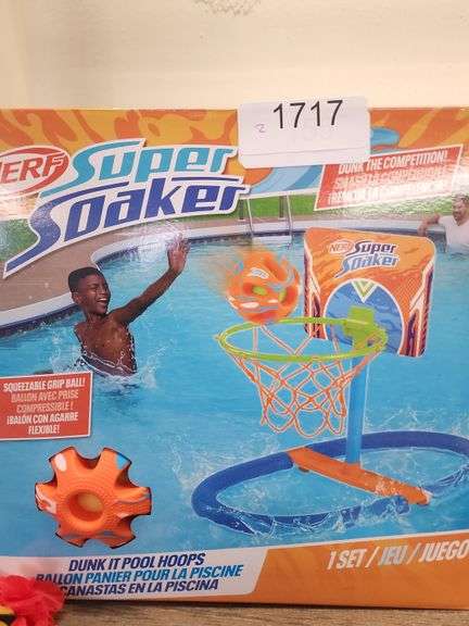 NERF Super Soaker Dunk It Pool Hoops. This is a floating basketball ...