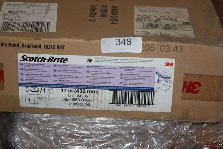 Scotch Brite 3M 17in Purple Diamond Floor Pad - Auction HUB Texas