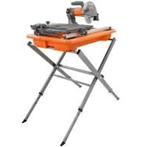 Rigid wet tile saw with stand $369.00 - Auction HUB Texas